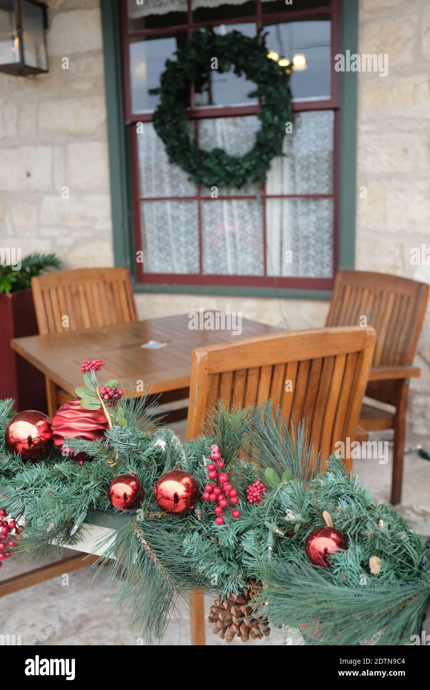 Vertical shot terrace decorated hi-res stock photography and images - Alamy