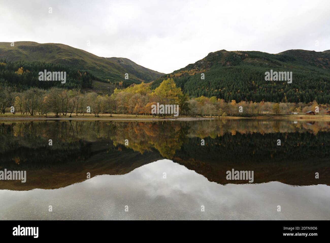 Scottish landscape with fall colors Stock Photo - Alamy