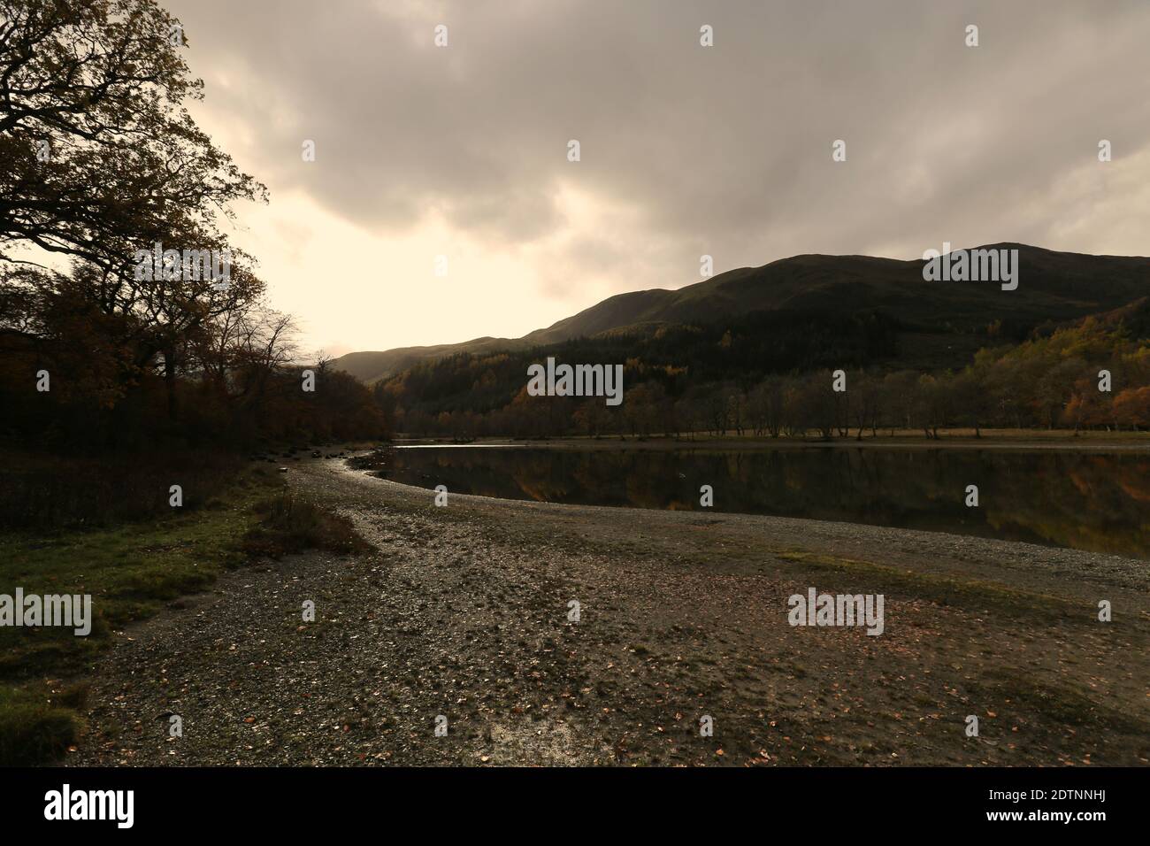 Scottish landscape with fall colors Stock Photo - Alamy