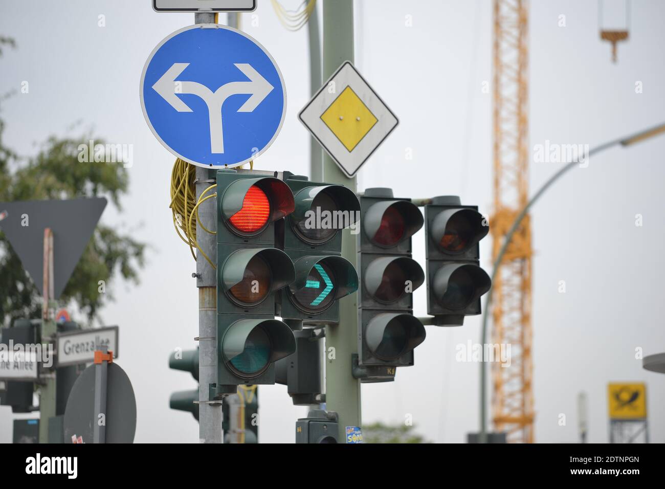 Berlin. Germany - JULE 18, 2015: Car traffic in city. Traffic lights ...