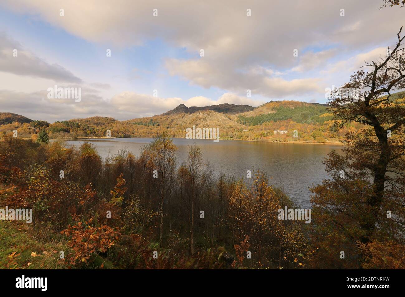 Scottish landscape with fall colors Stock Photo - Alamy