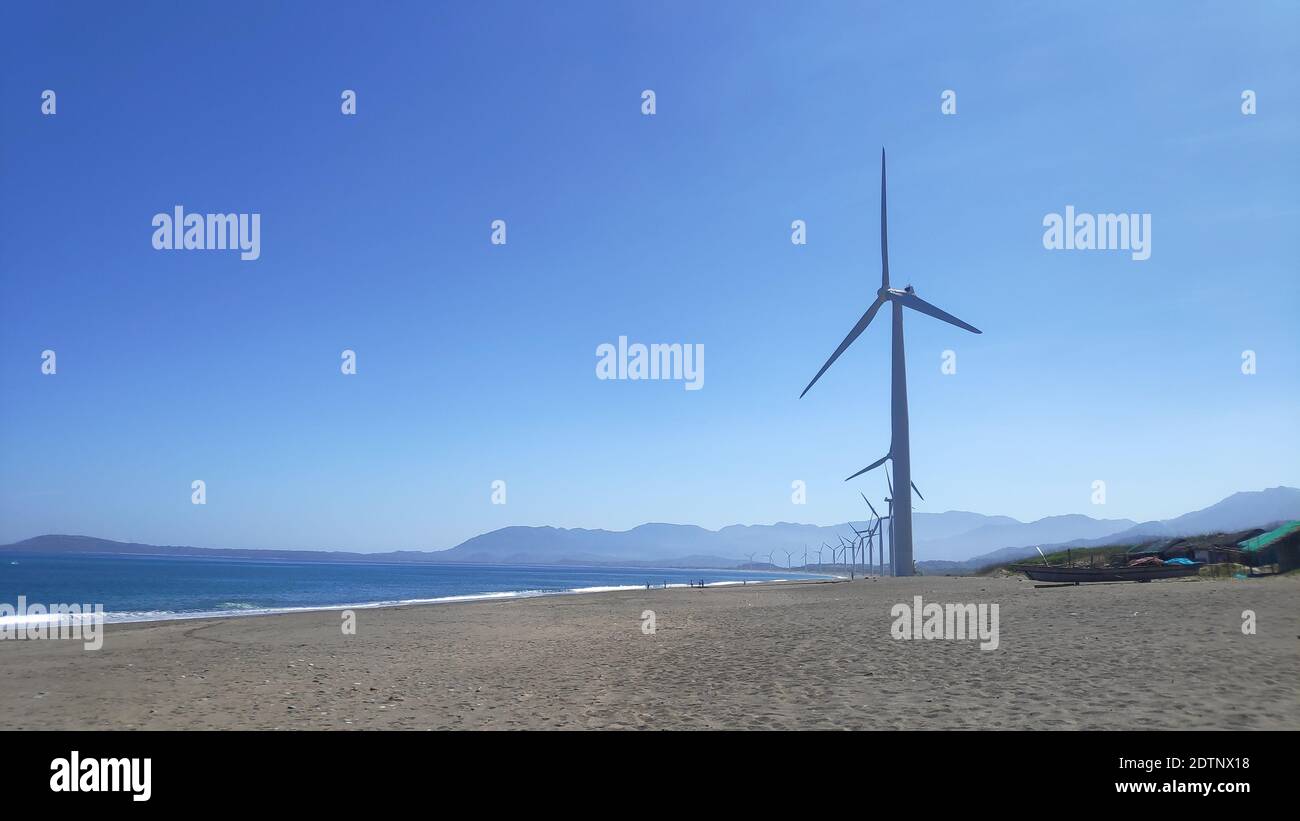 Philippines beach wind turbine hi-res stock photography and images - Alamy