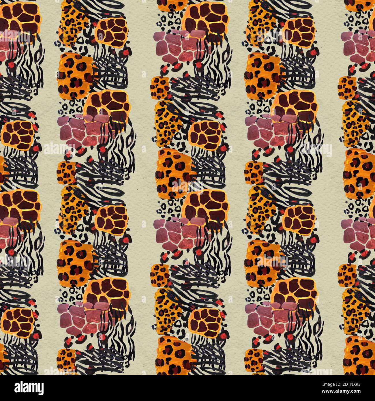 Animal mix print seamless pattern. Abstract background Stock Photo - Alamy