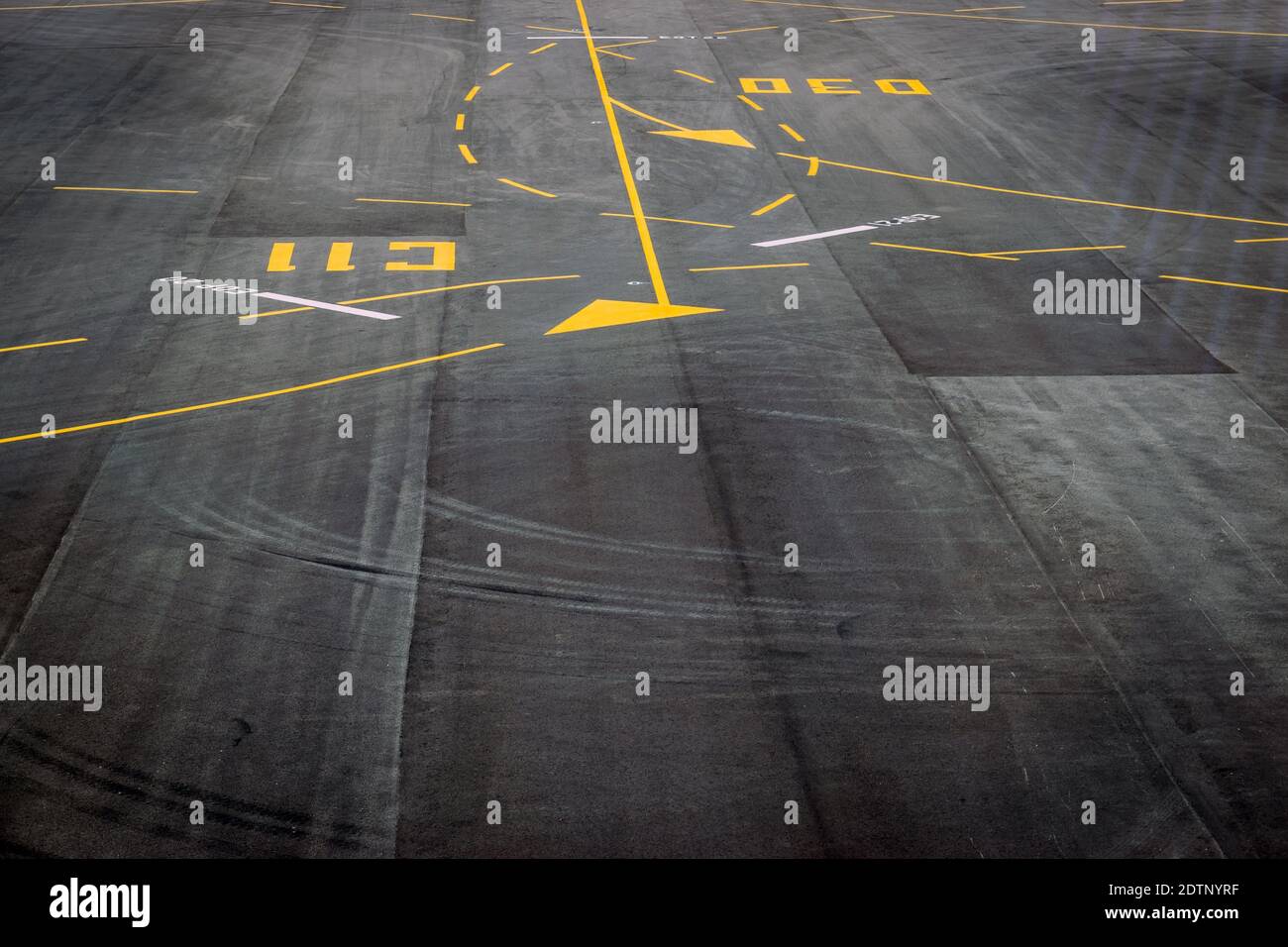 Closeup the surface of the airport runway texture background Stock ...