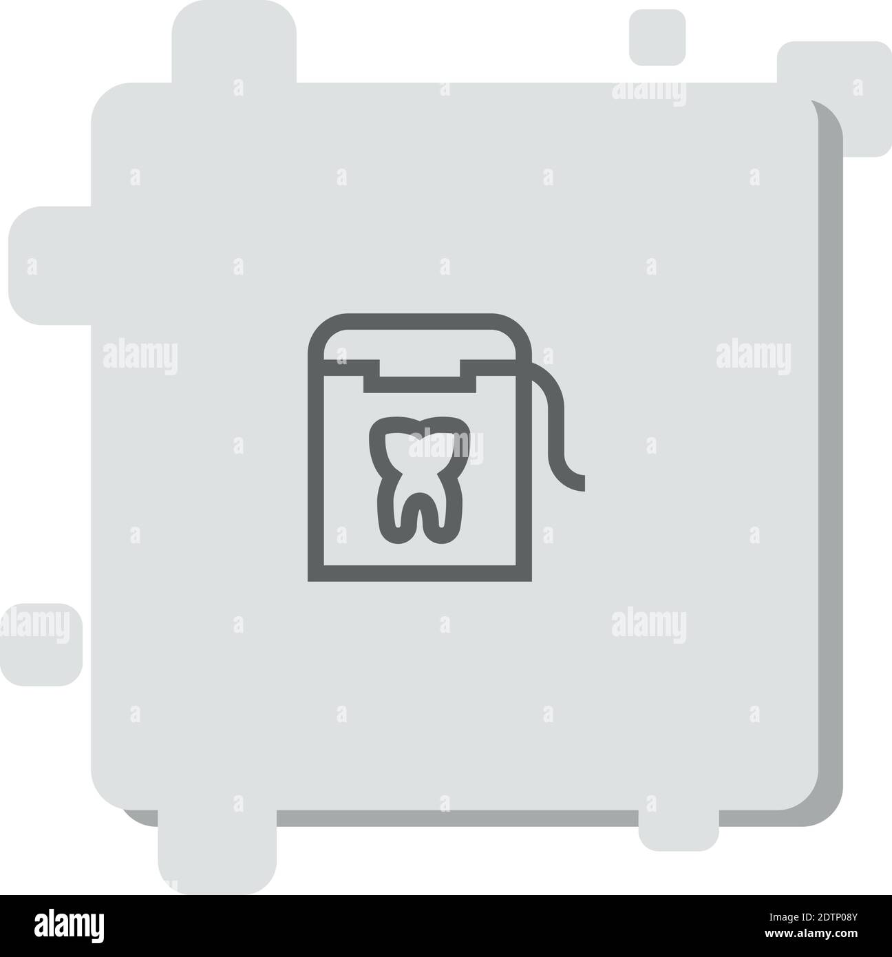 dental floss vector icon modern simple vector illustration Stock Vector ...