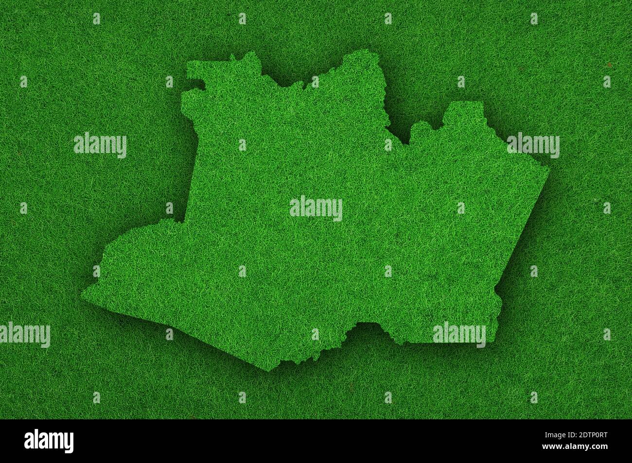 Map of Amazonas on green felt Stock Photo - Alamy