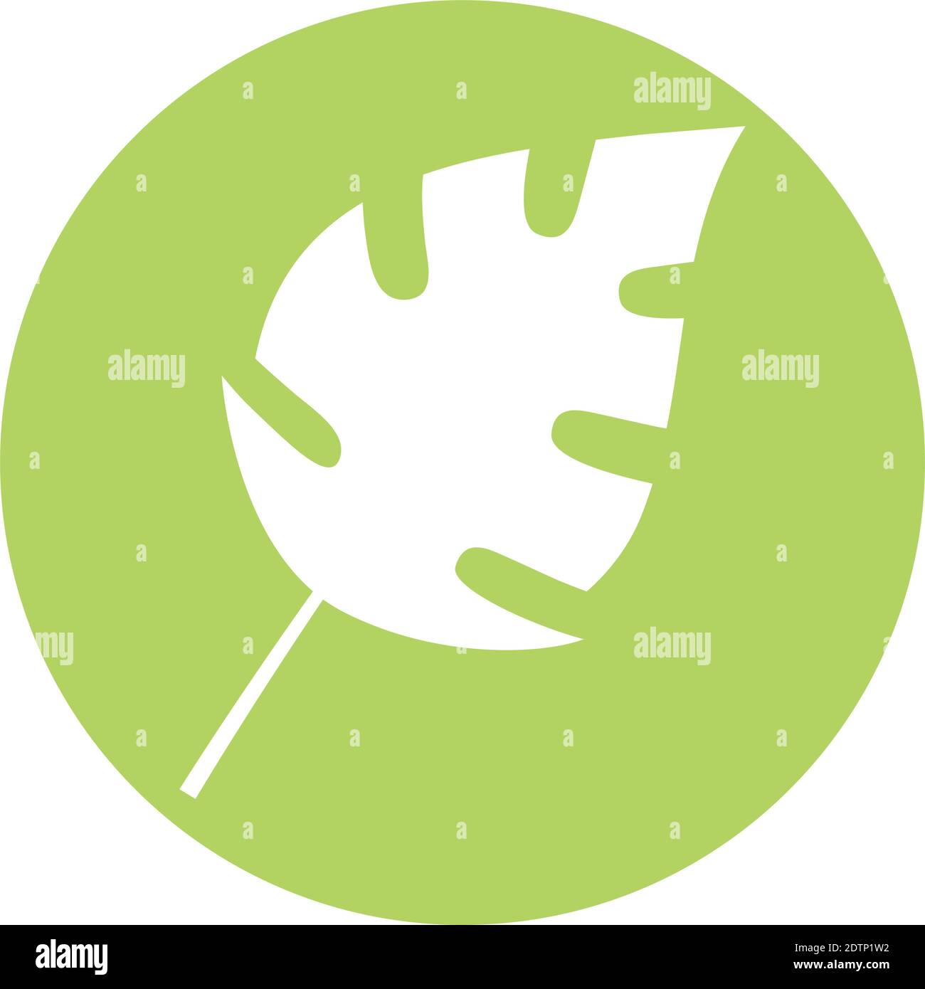 cleft leaf plant silhouette style icon Stock Vector Image & Art - Alamy