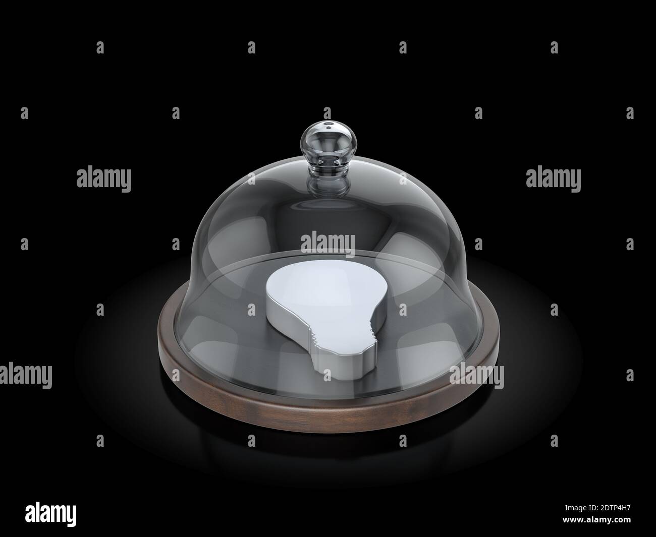 Bulb symbol under the dome on a black background. Vector illustration ...