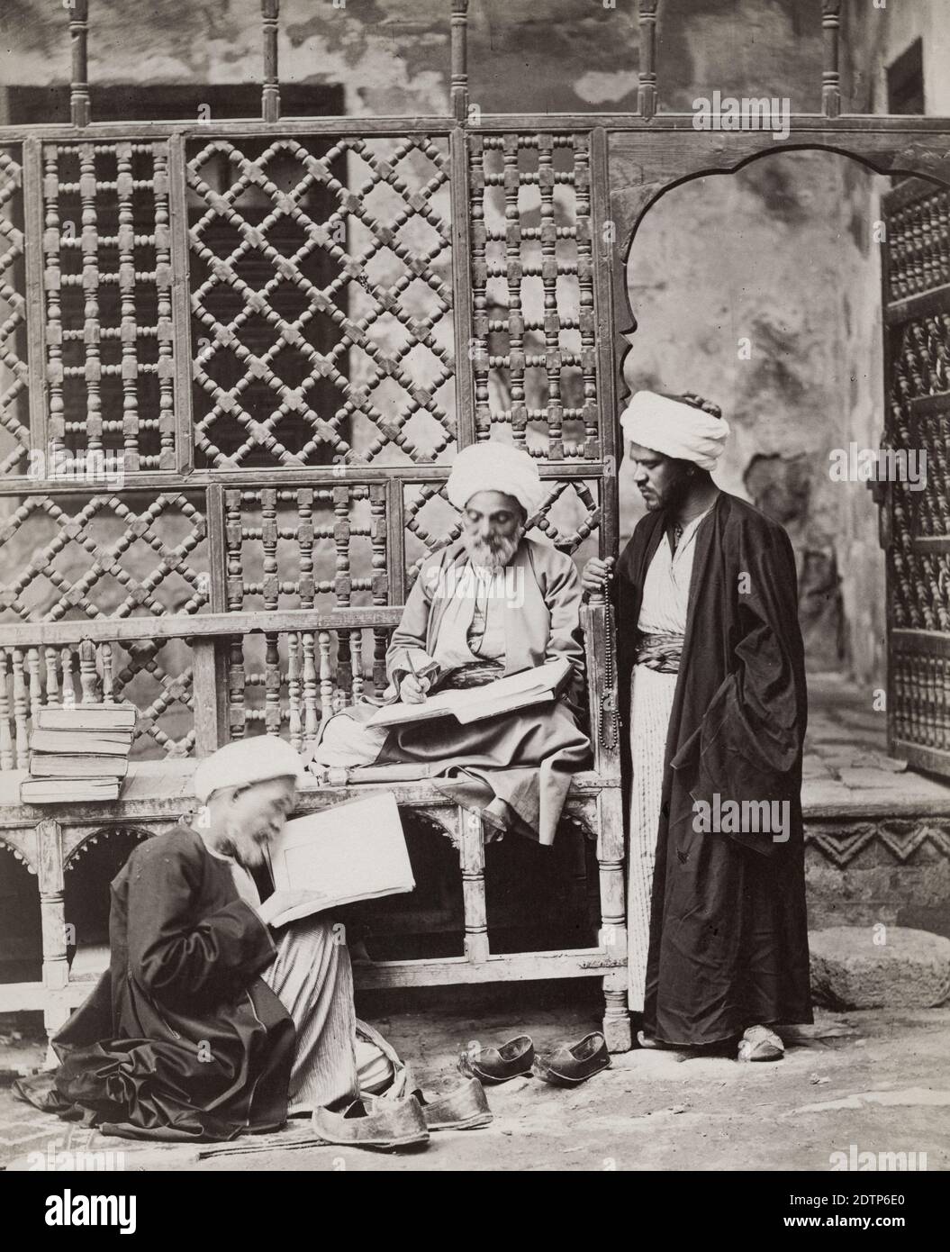 Vintage 19th century photograph - Islamic, Muslim Imams, image ...