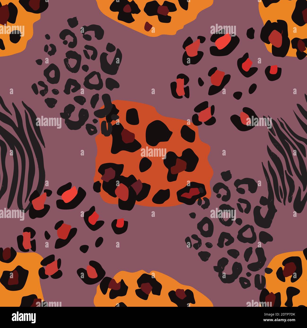 Animal mix print vector seamless pattern. Abstract background Stock ...