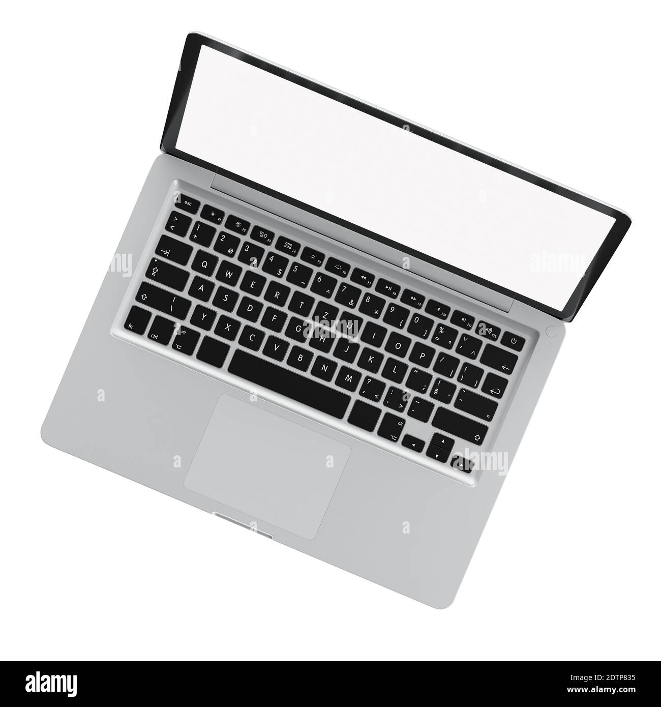 Mac laptop, white background Cut Out Stock Images & Pictures - Alamy