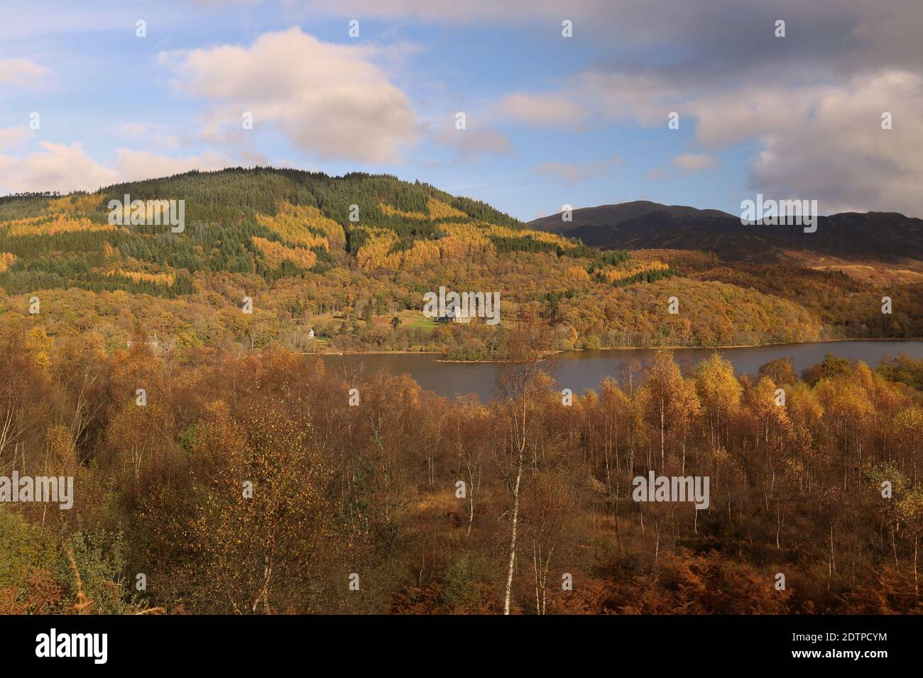 Scottish landscape with fall colors Stock Photo - Alamy