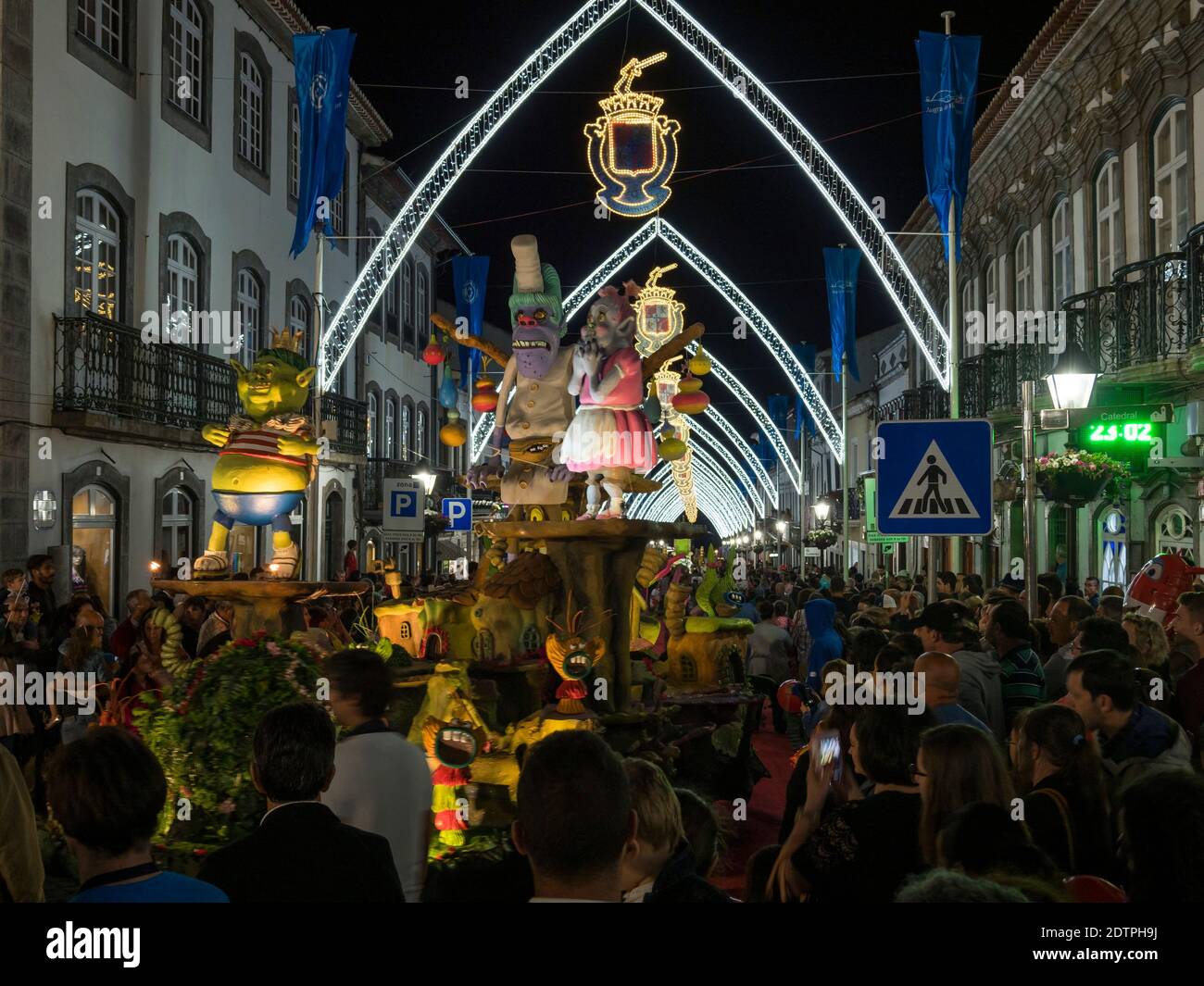 The parade for the children. Religious and Folk festival Sanjoaninas ...