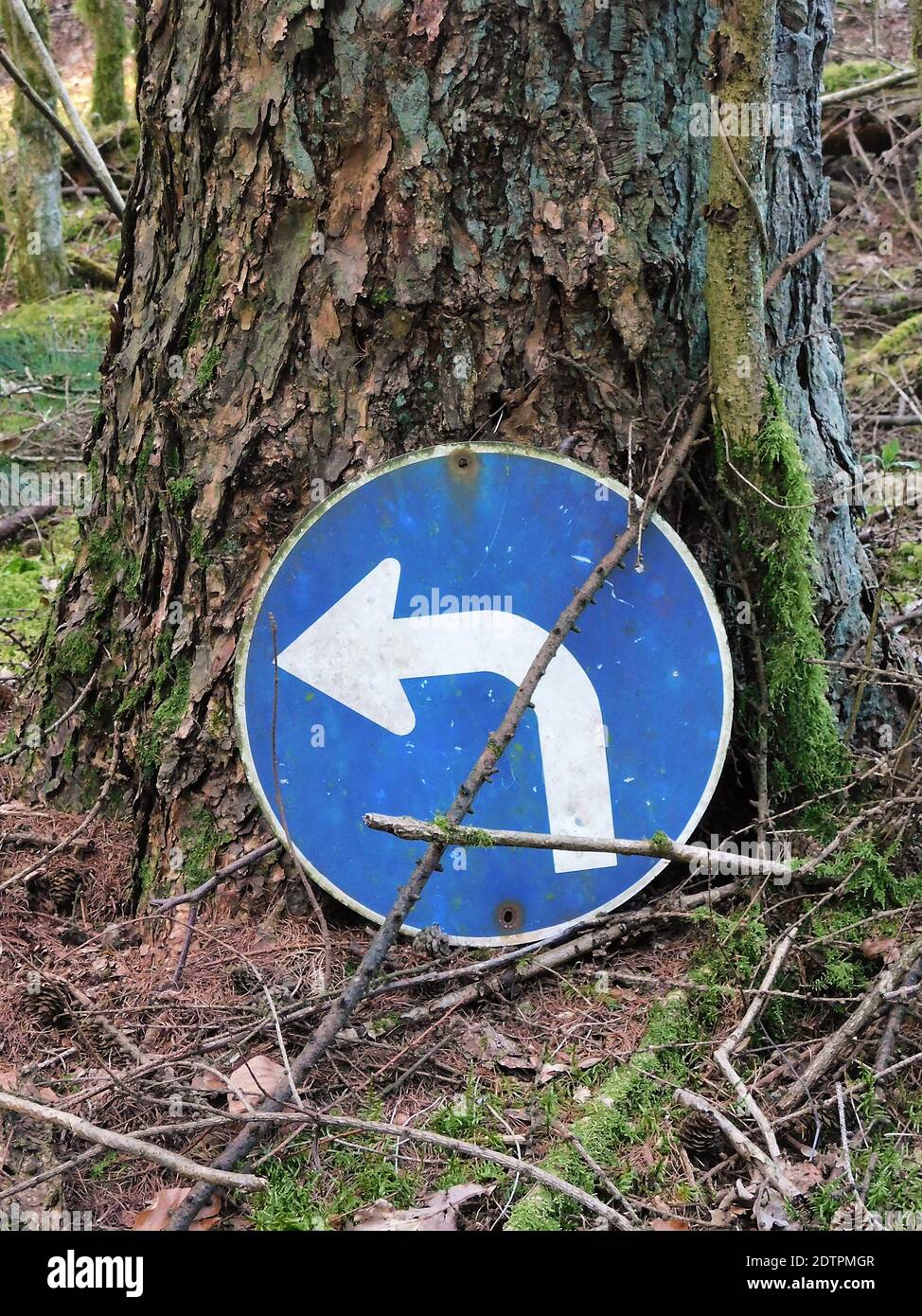 Turn Left Only Sign High Resolution Stock Photography and Images - Alamy