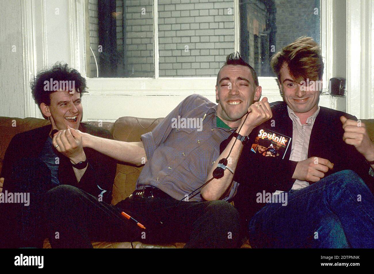 Kev Hopper, Mick Lynch and Chris Salmon von Stump at a press conference ...