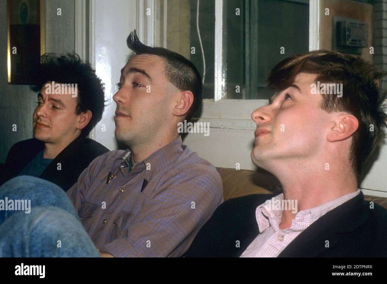 Kev Hopper, Mick Lynch and Chris Salmon von Stump at a press conference ...