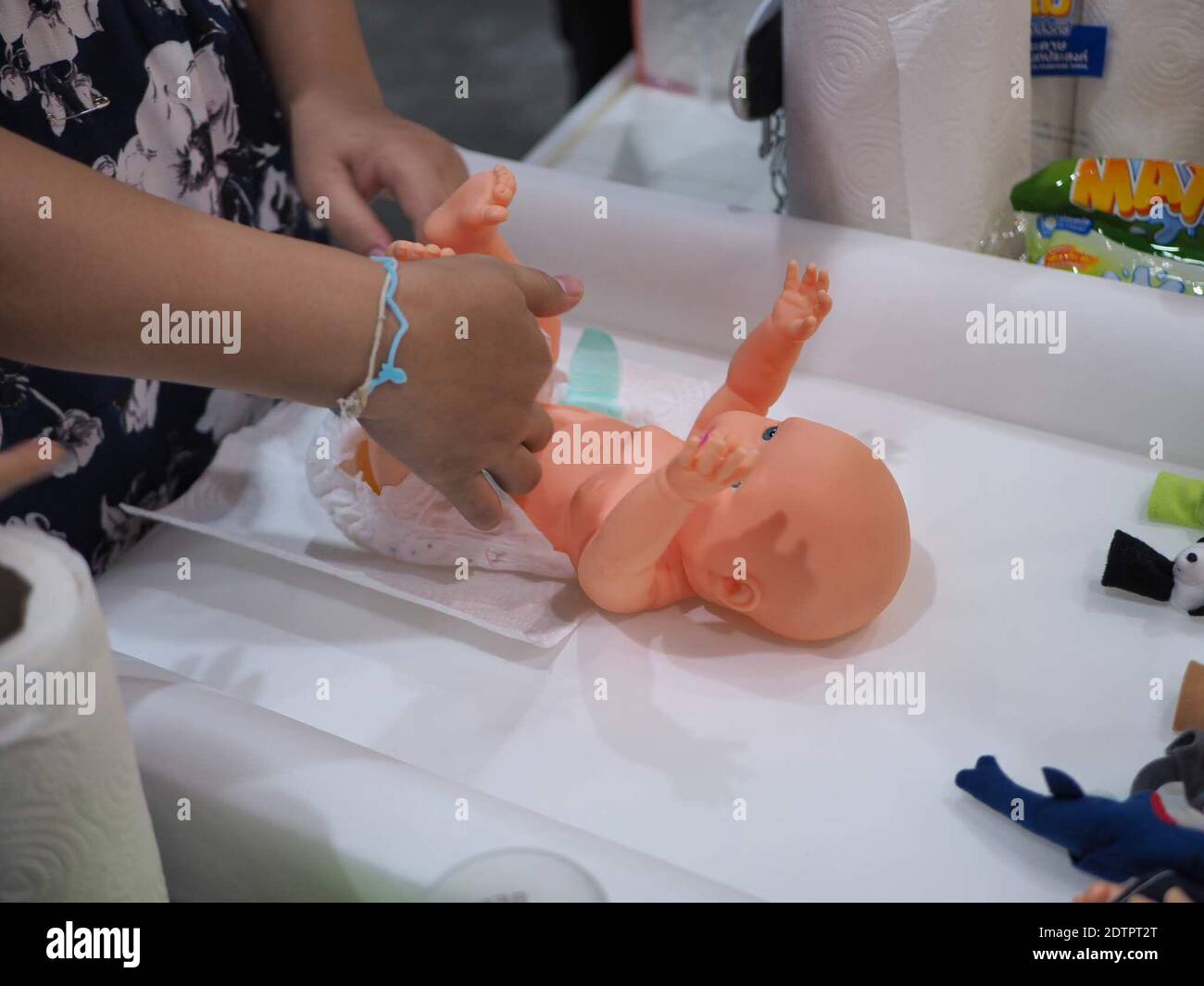 Changing diaper plastic hi-res stock photography and images - Alamy