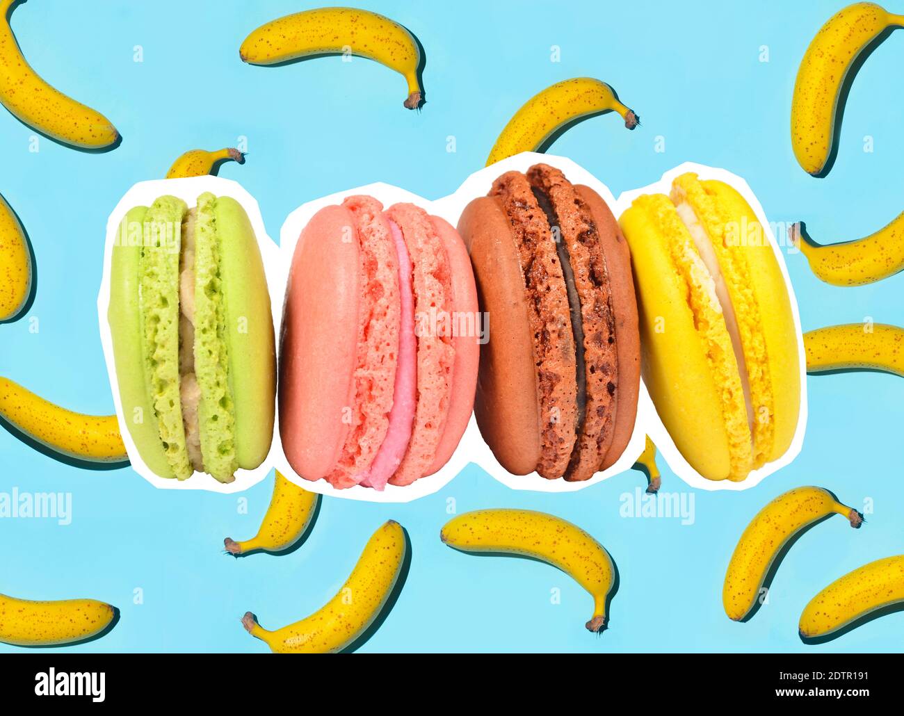 Banana pop collage element hi-res stock photography and images - Alamy