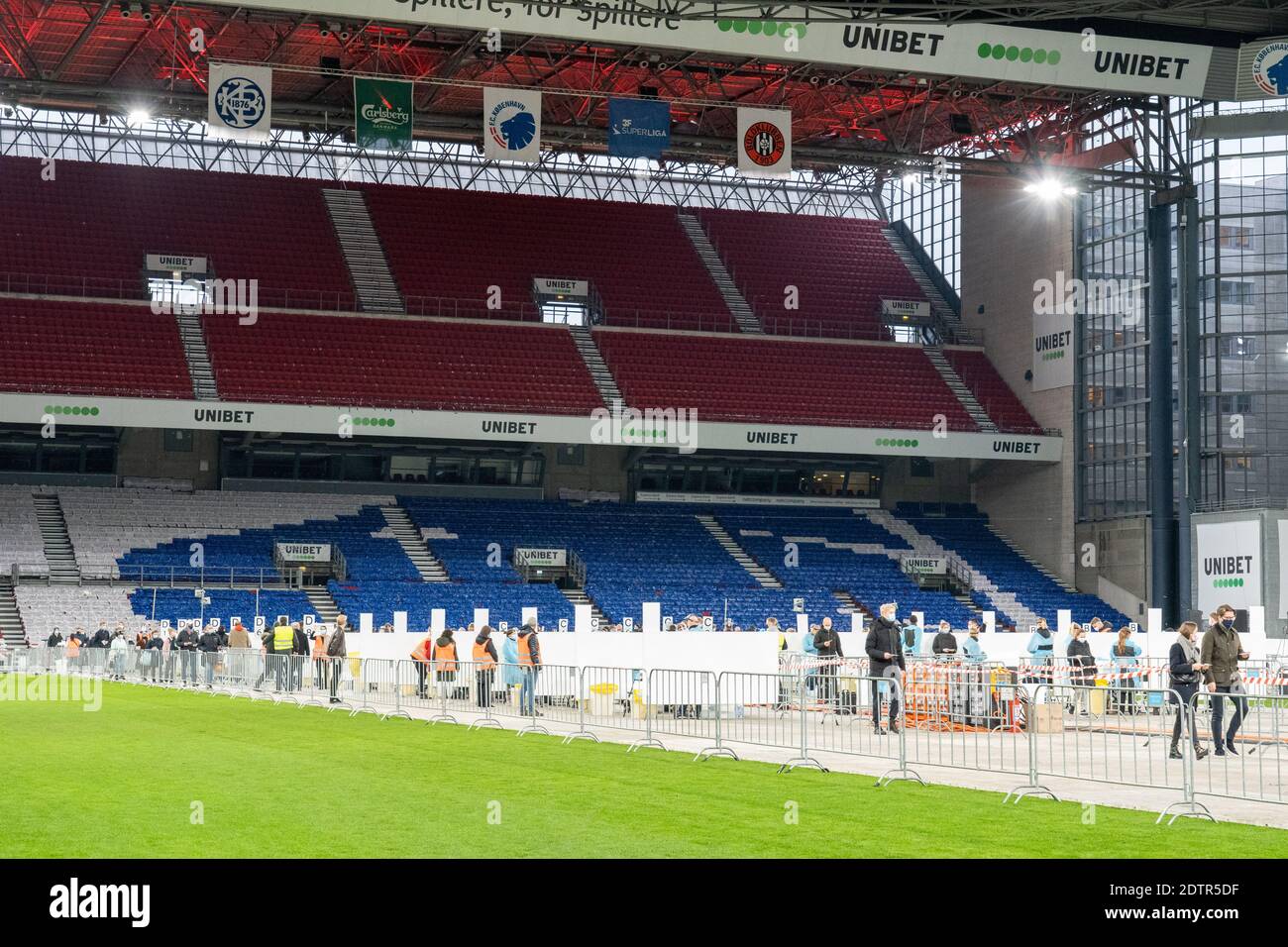 Corona Test Facility at National Stadium in Copenhagen, Denmark Stock ...