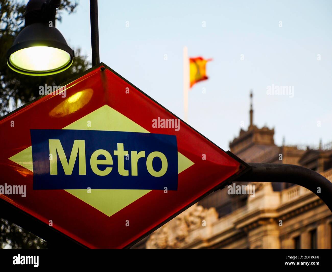 Metro warning sign hi-res stock photography and images - Alamy