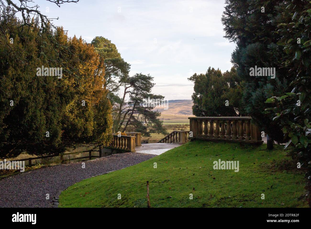Woodhill Hall Otterburn Northumberland Stock Photo - Alamy