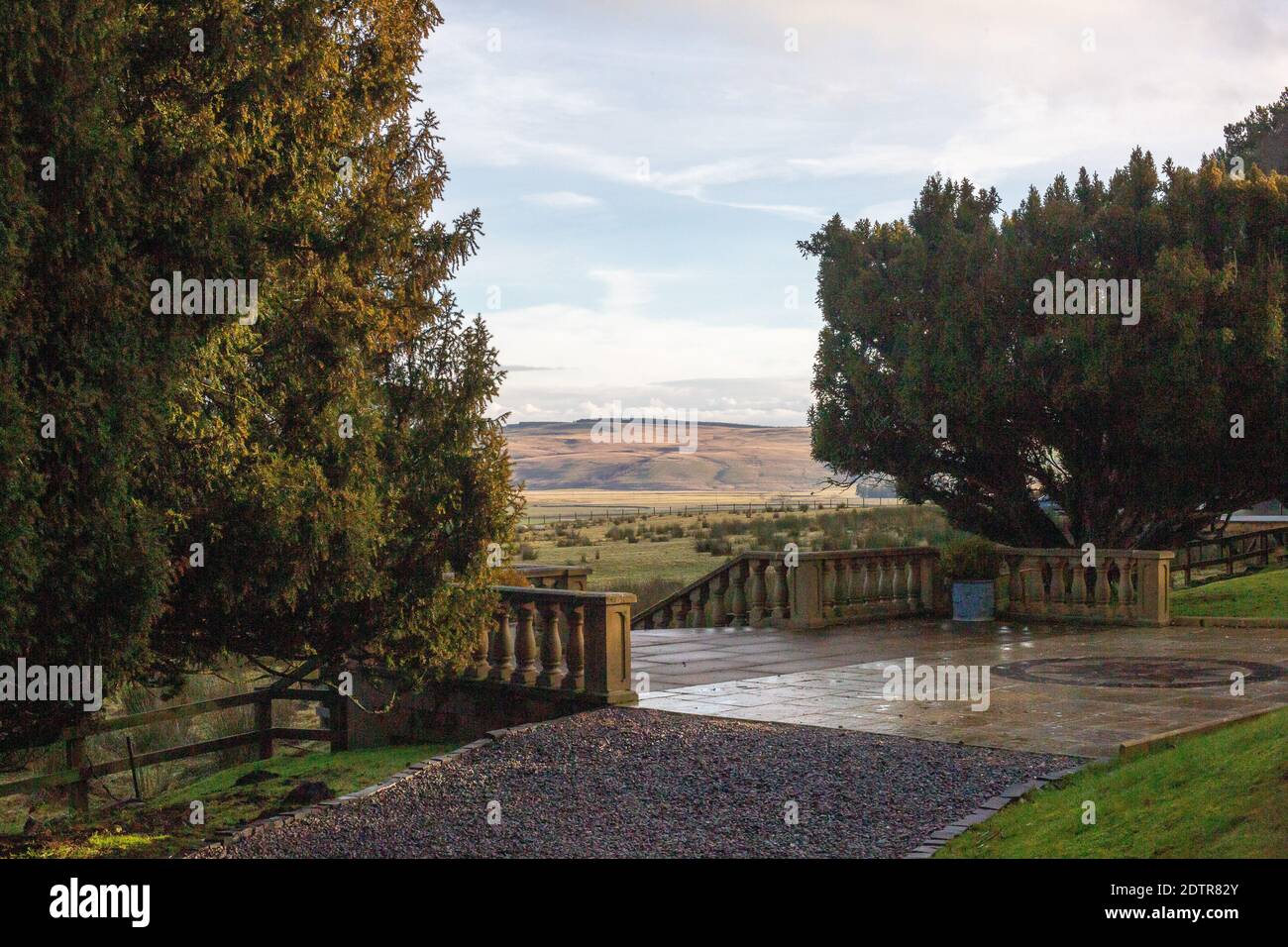 Woodhill Hall Otterburn Northumberland Stock Photo - Alamy