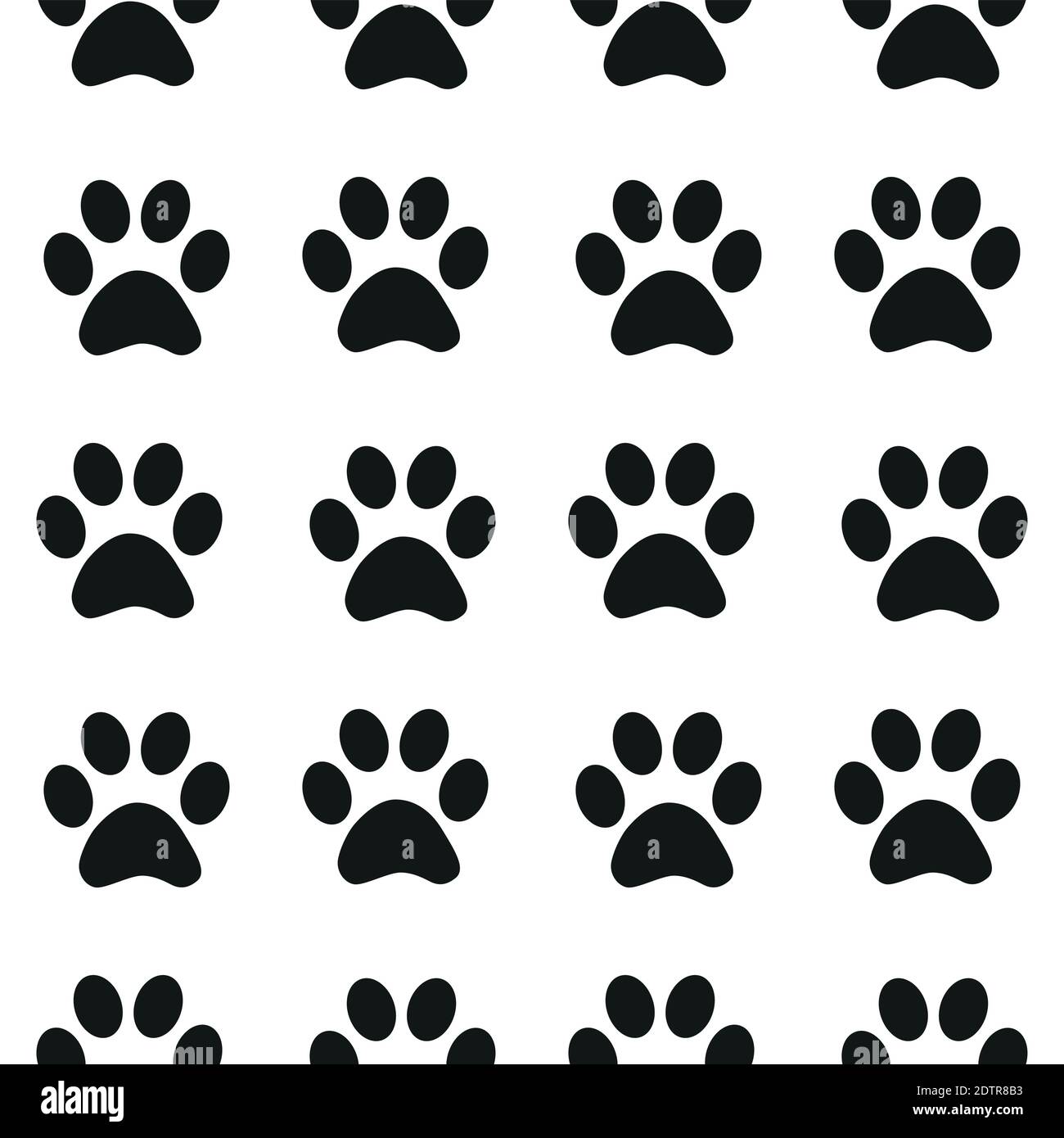 Cartoon paw for wallpaper design. Cartoon Modern design. Seamless ...