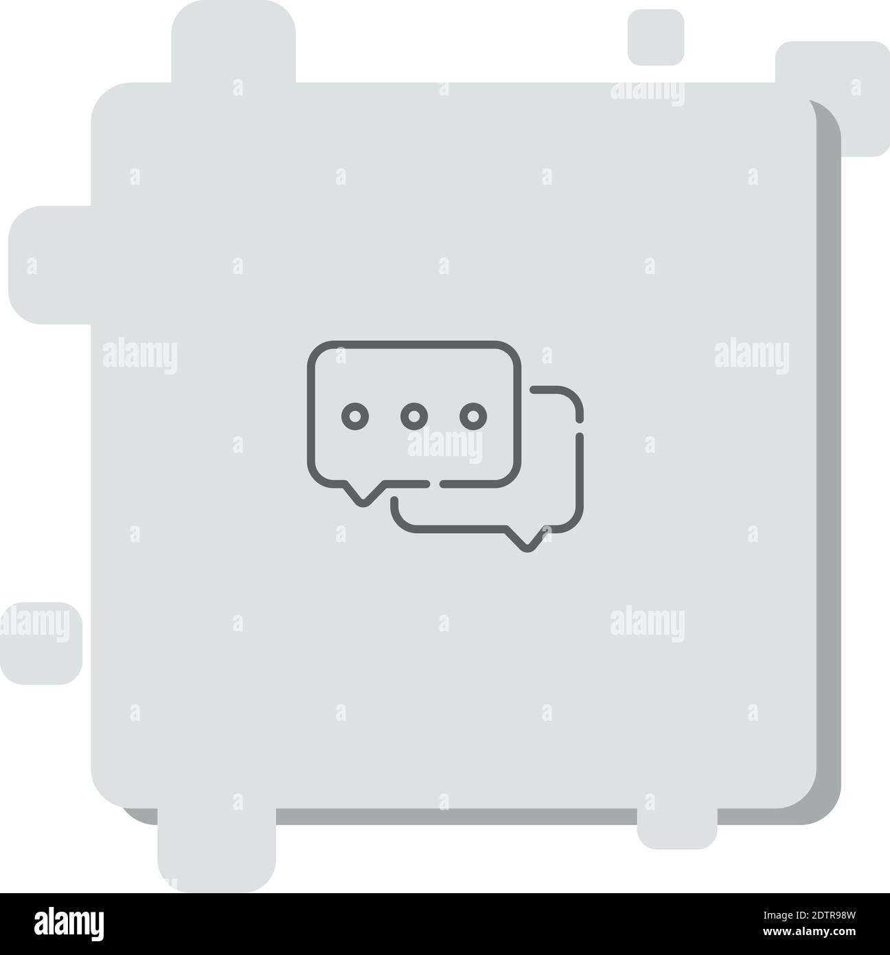 chat box vector icon modern simple vector illustration Stock Vector ...