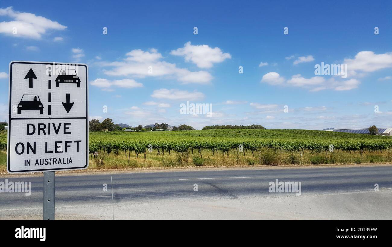 Adelaide road sign hi-res stock photography and images - Alamy