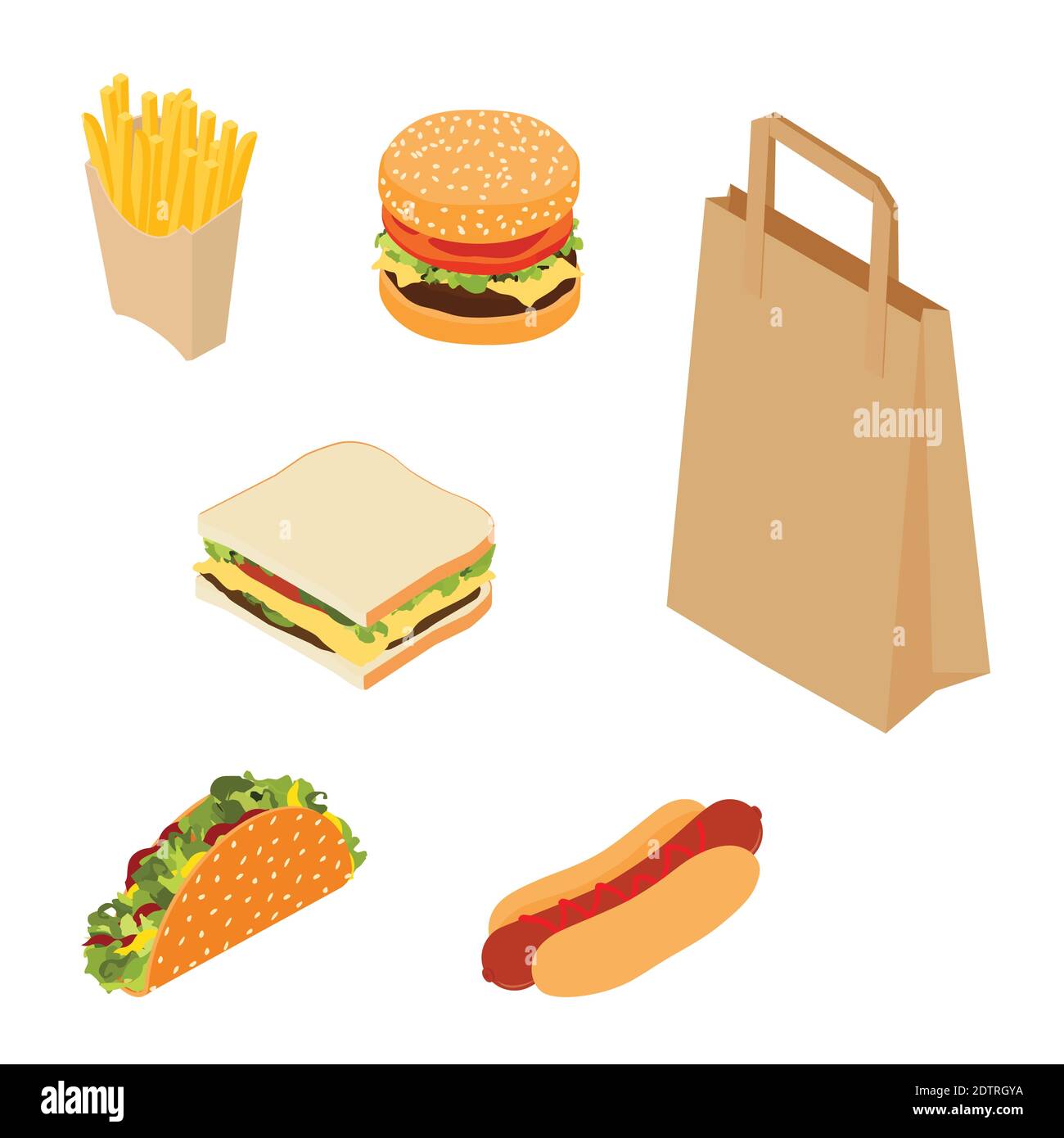 Hot dog bun bag Stock Vector Images - Alamy