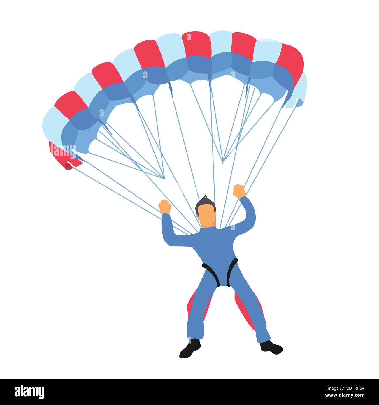 Flying a paraglider Stock Vector Images - Alamy