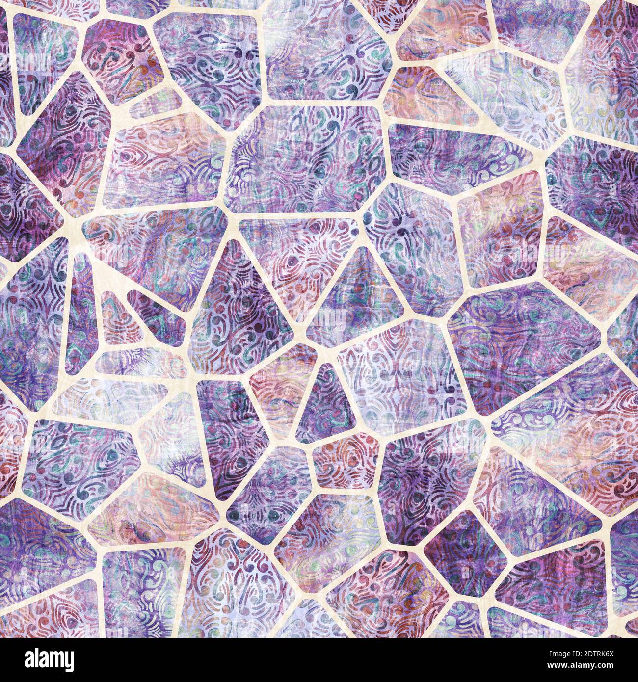 Seamless geo tile shape collage surface pattern Stock Photo - Alamy