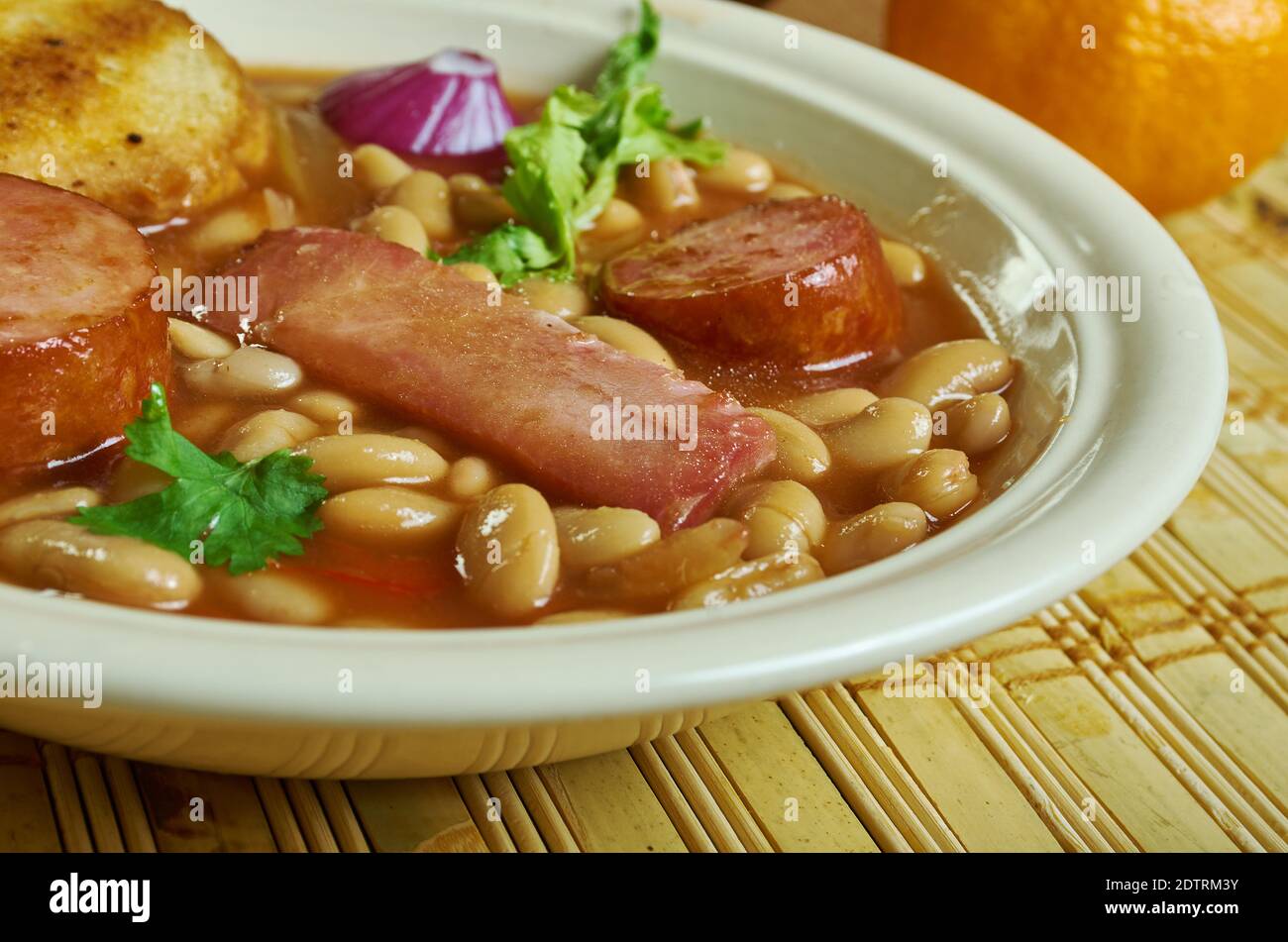 Buranija - flavorful Bosnian stew consisting of Romano beans Stock ...