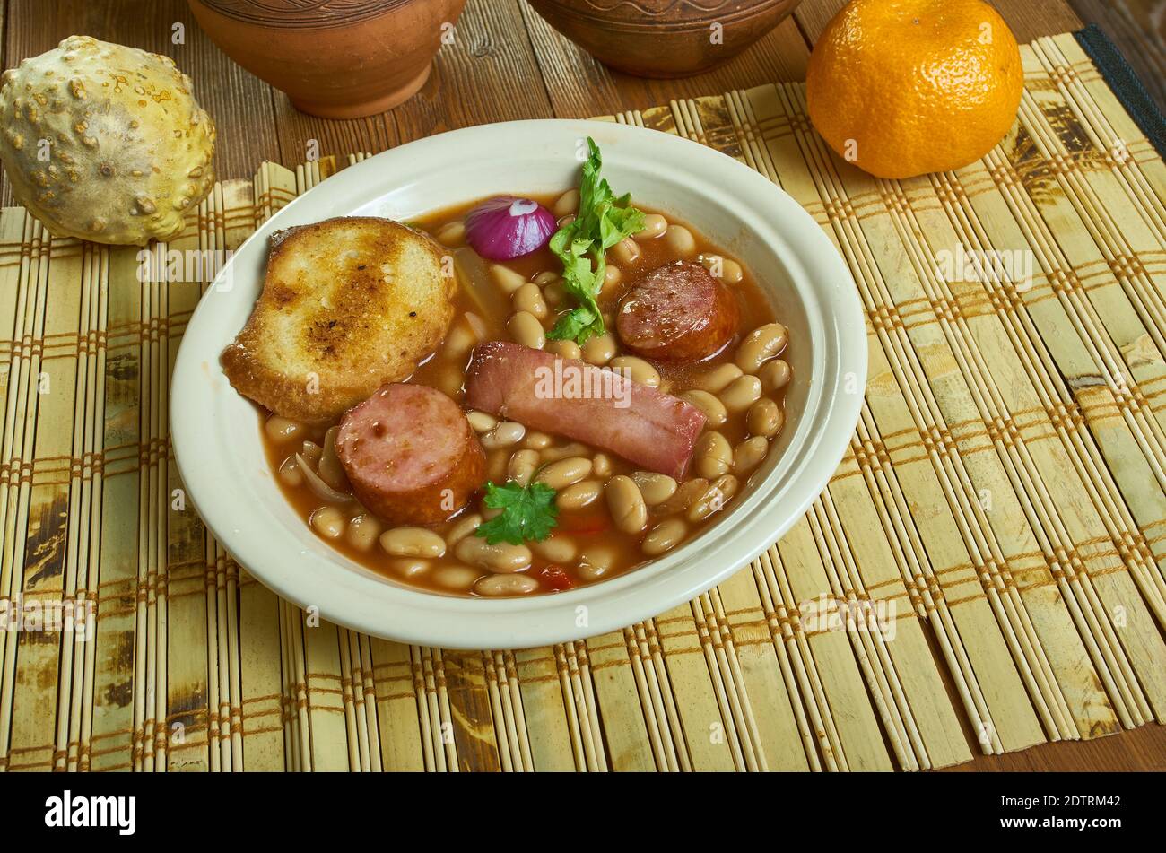 Buranija - flavorful Bosnian stew consisting of Romano beans Stock ...