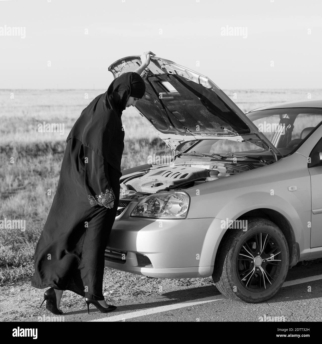 Car repair Black and White Stock Photos & Images - Alamy