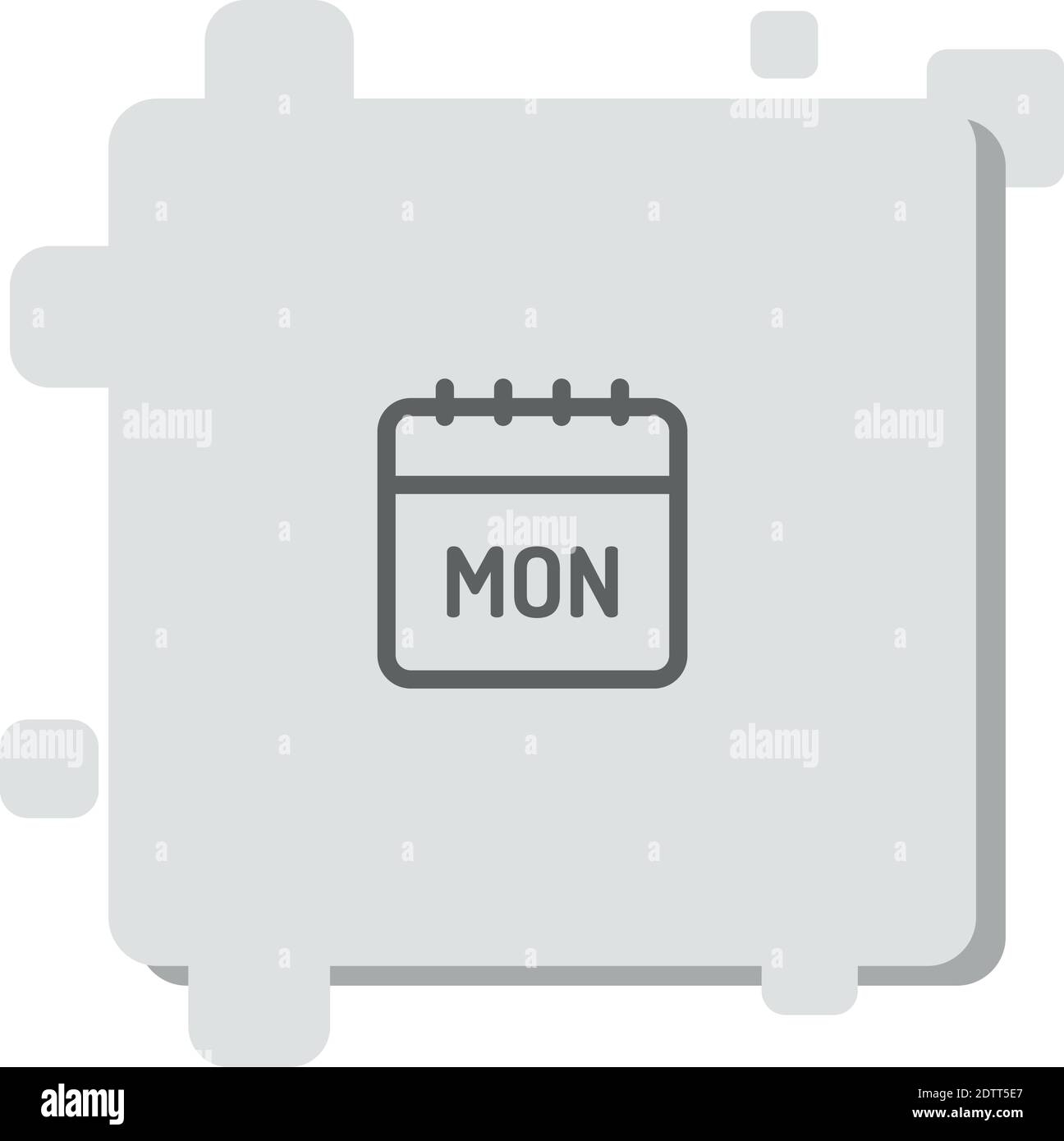 monday vector icon modern simple vector illustration Stock Vector Image ...
