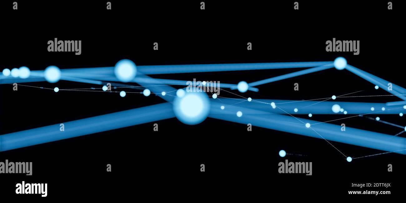 Modern Abstract Polygonal Wireframe Structure Virtual Background Digital Technology Science