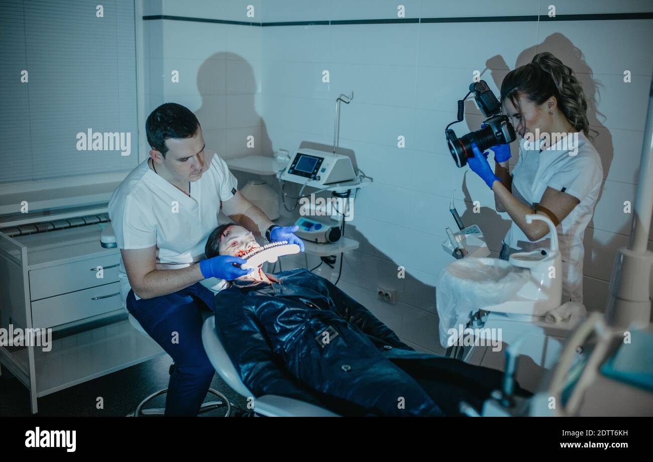 Monster dentist hi-res stock photography and images - Alamy