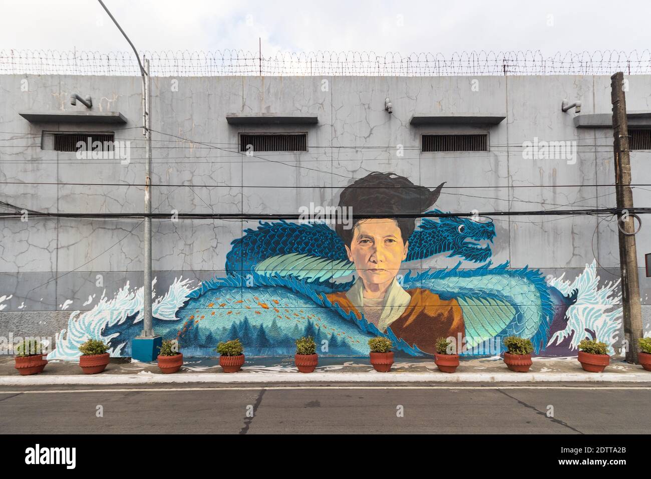 Street mural in Iloilo City, Philippines Stock Photo - Alamy