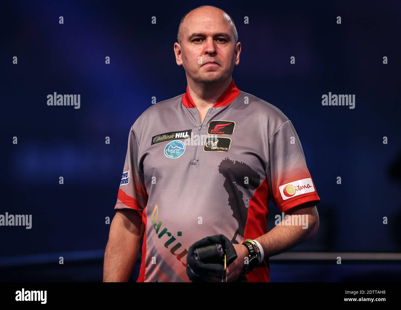 Darius Labanauskas gets ready to walk to the stage during day eight of ...