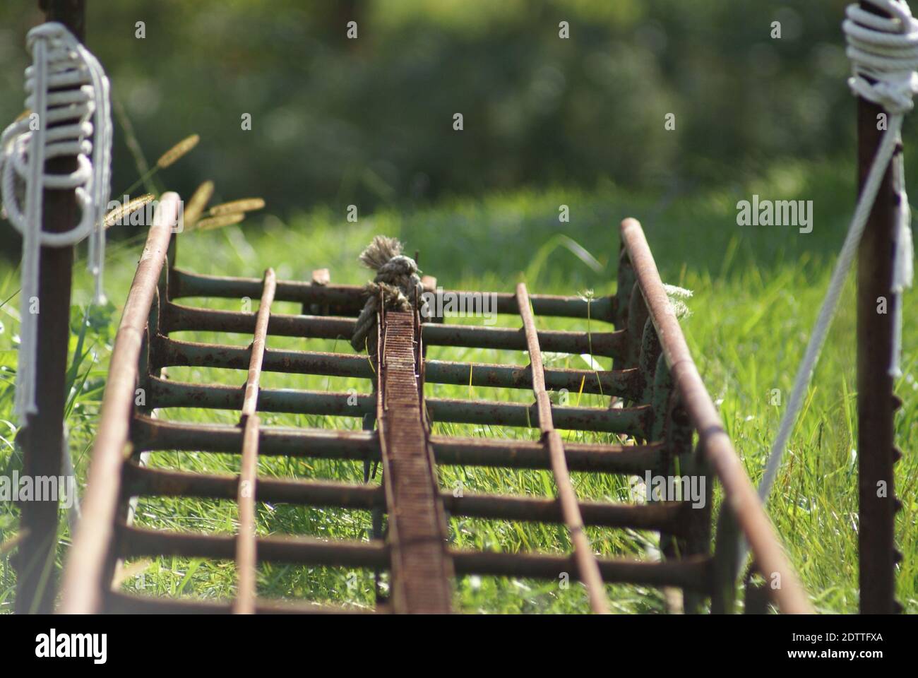 Broken metal railing hi-res stock photography and images - Alamy