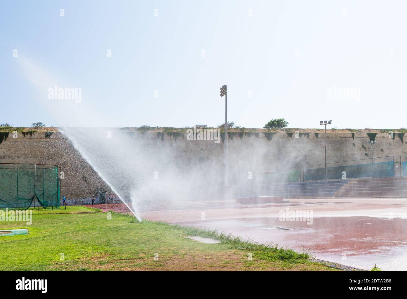Sport field irrigation hi-res stock photography and images - Alamy