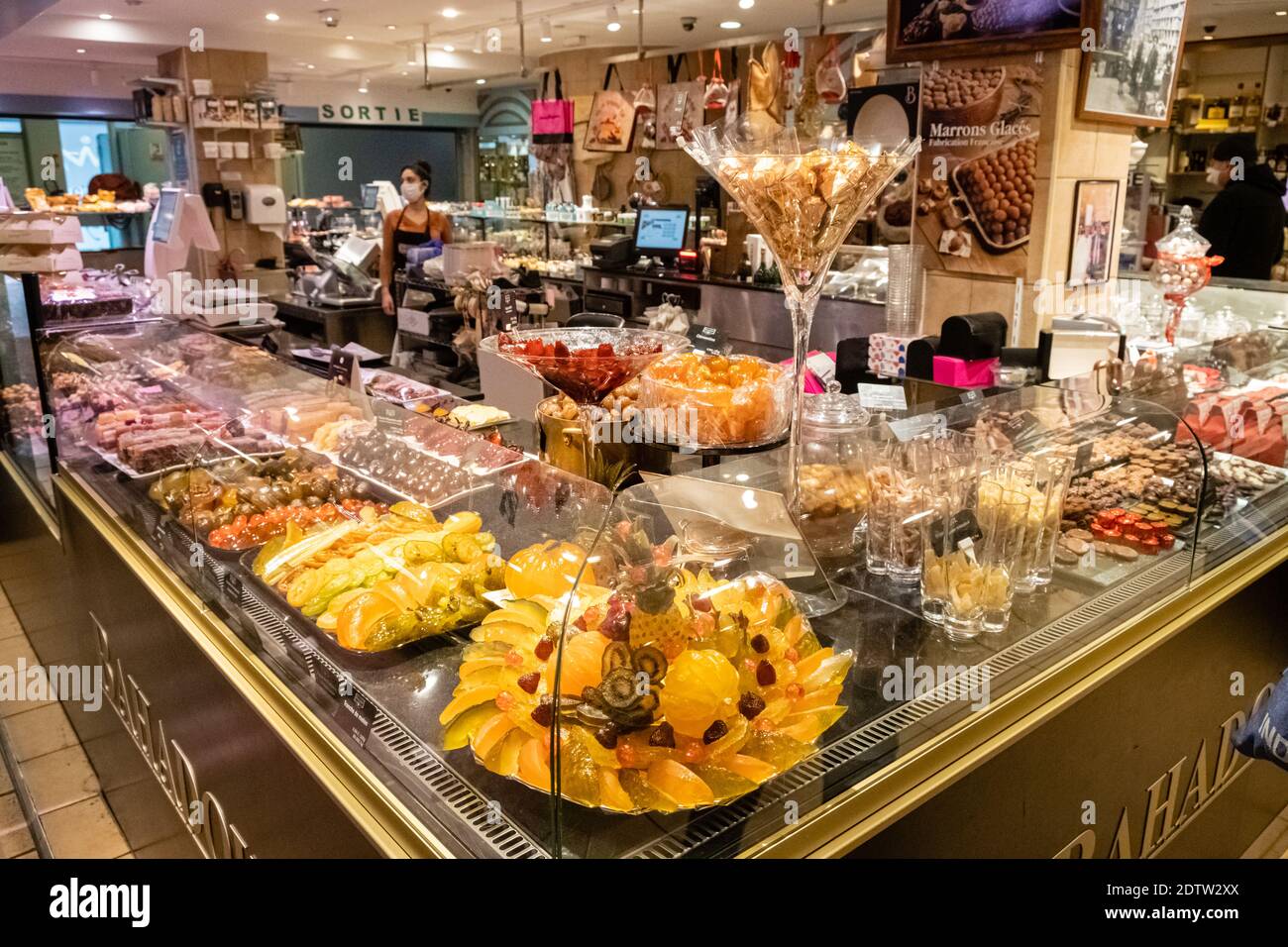 Lyon (France), 22 December 2020. The Halles de Lyon Paul Bocuse is a ...