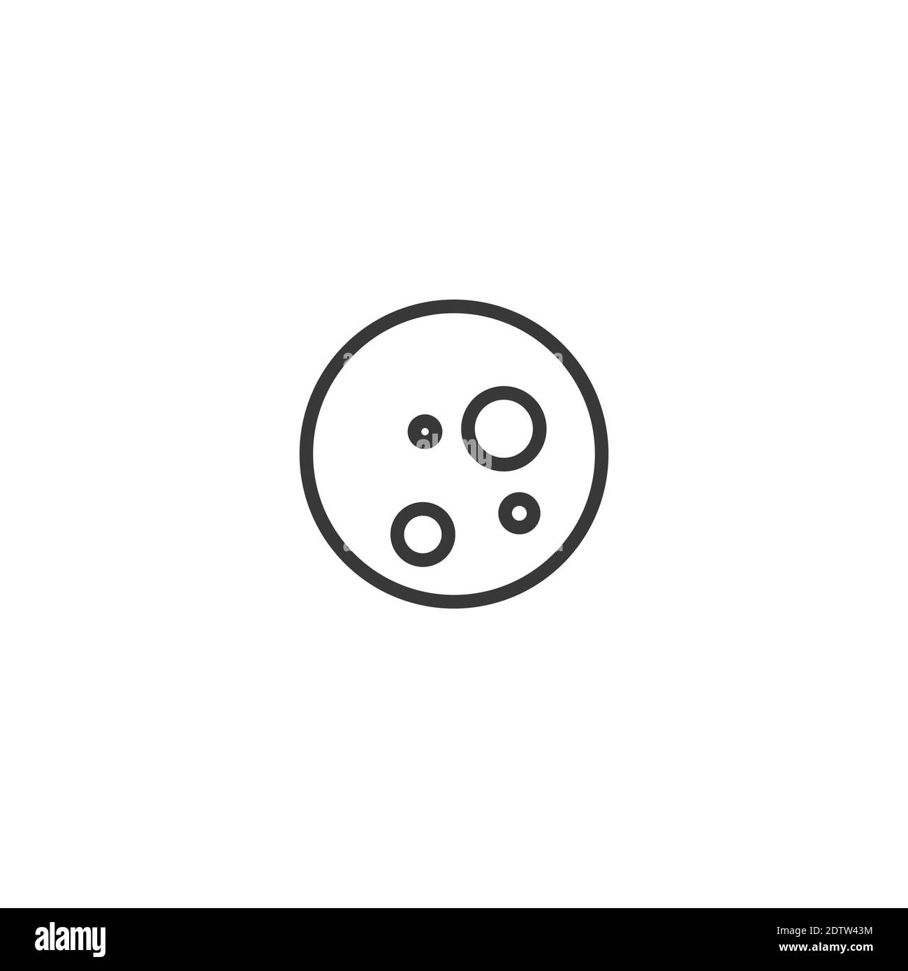 Thin crescent moon Stock Vector Images - Alamy