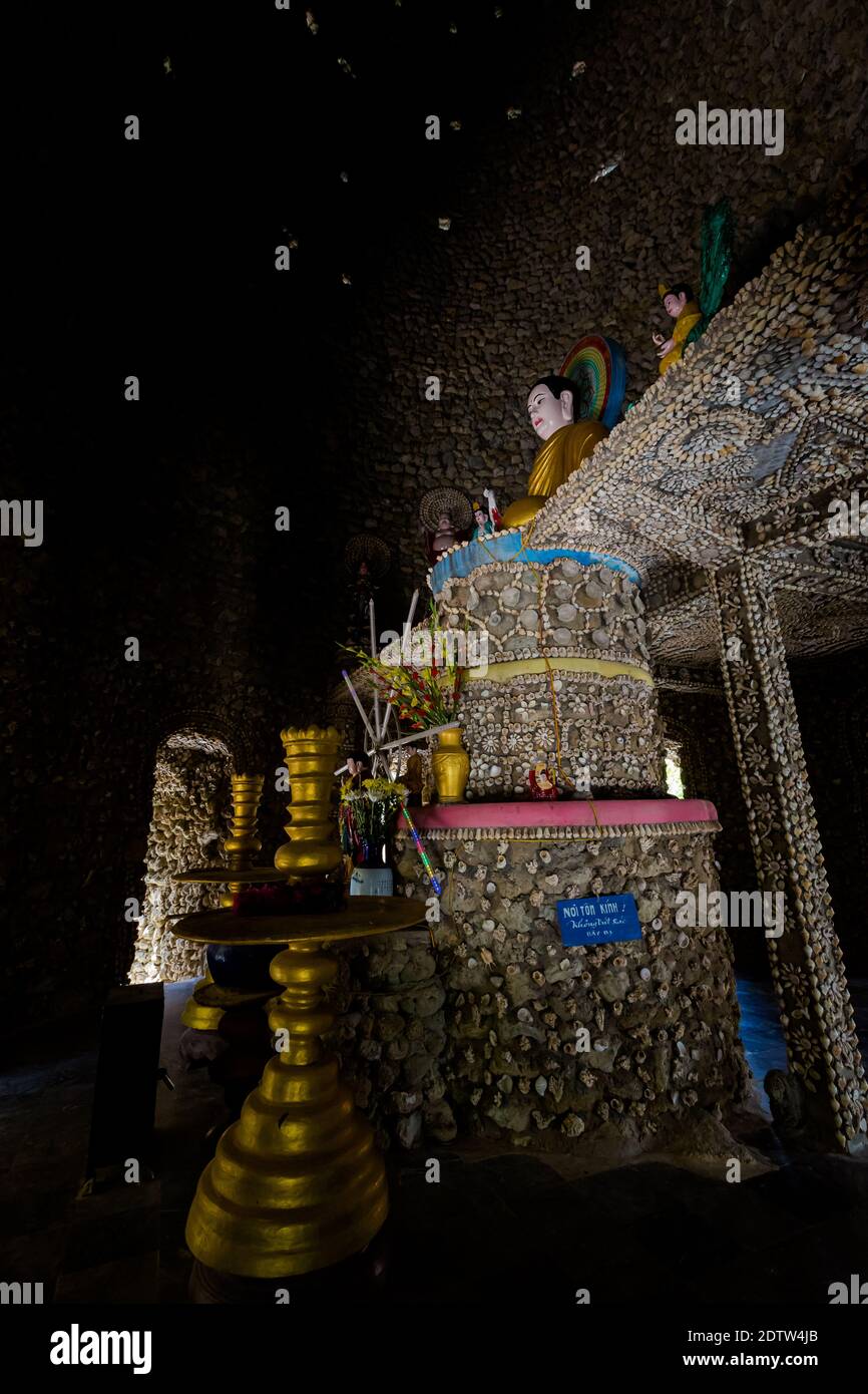 Beautiful colorful photo of Tu Van pagoda in Cam Ranh, Vietnam. Popular ...