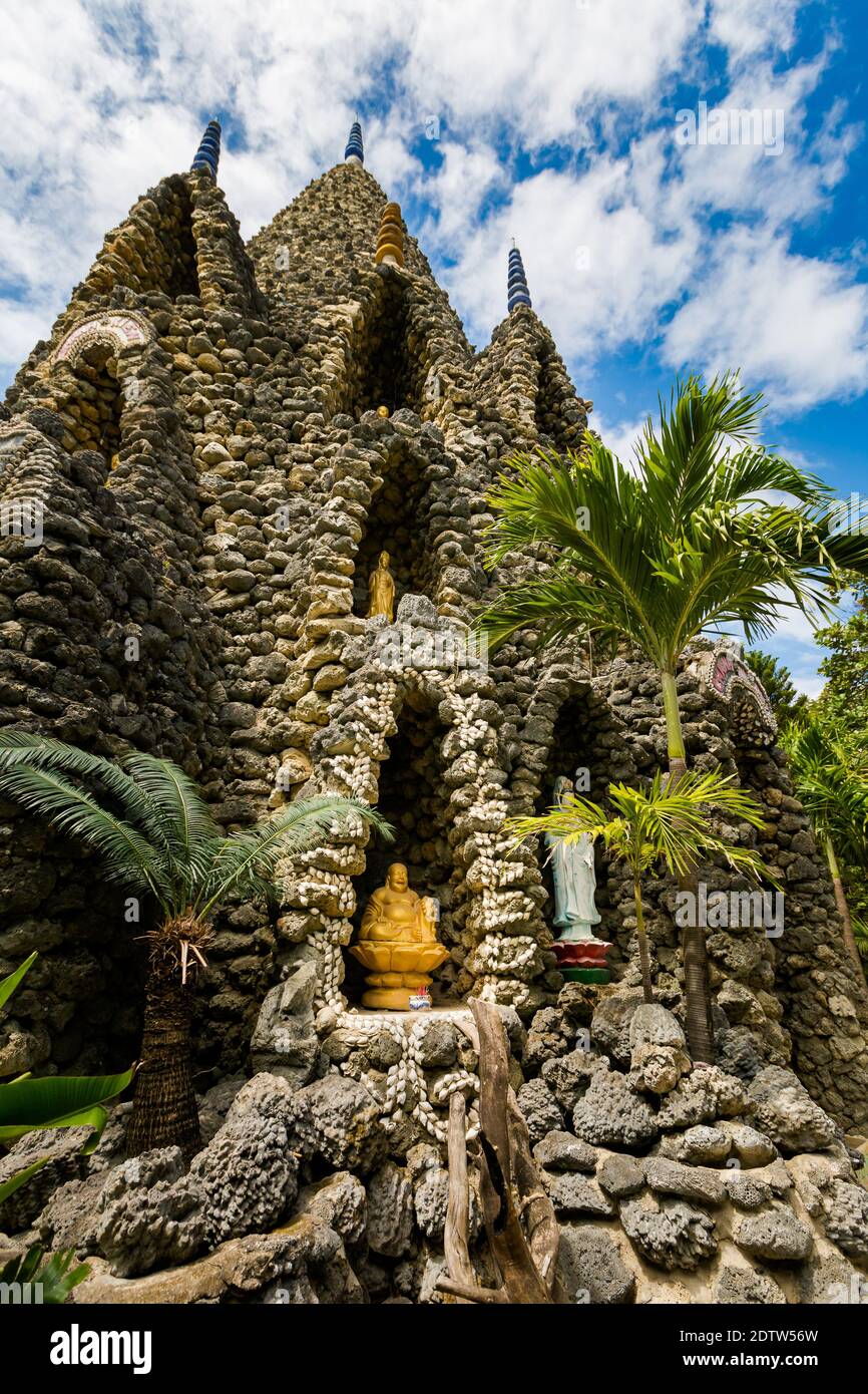 Beautiful colorful photo of Tu Van pagoda in Cam Ranh, Vietnam. Popular ...