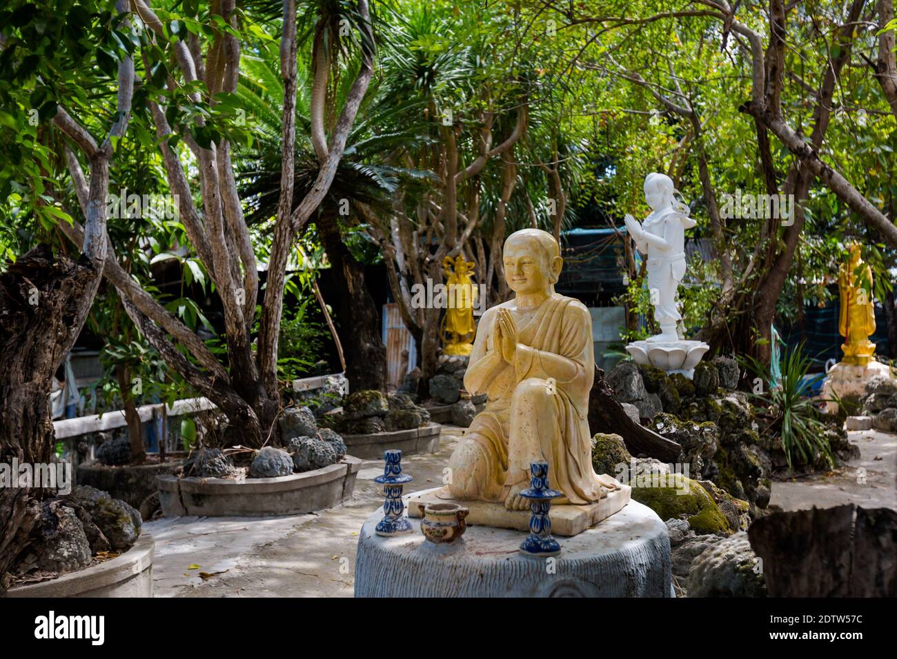 Beautiful colorful photo of Tu Van pagoda in Cam Ranh, Vietnam. Popular ...