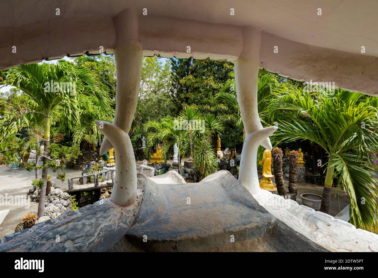 Beautiful colorful photo of Tu Van pagoda in Cam Ranh, Vietnam. Popular ...