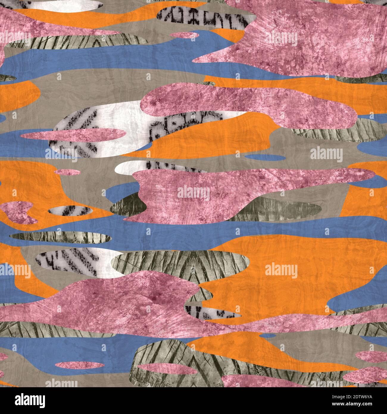 Seamless collage in camo shapes vivid montage Stock Photo - Alamy