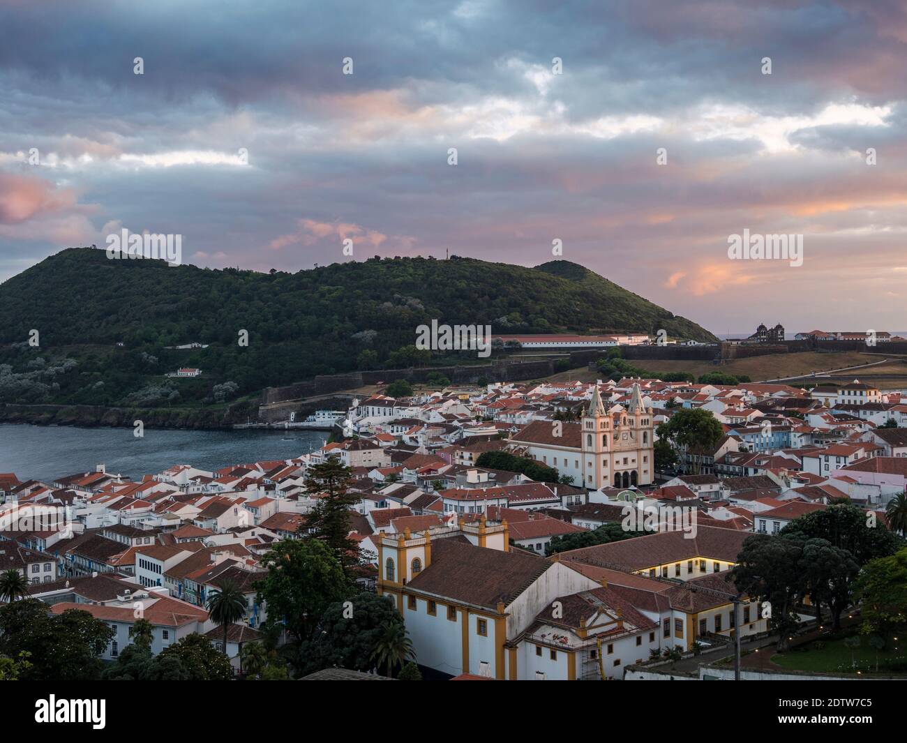 Cityscape. Capital Angra do Heroismo, the historic center is part of ...